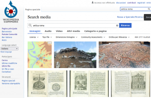 Come si cercano le immagini su Wikimedia Commons